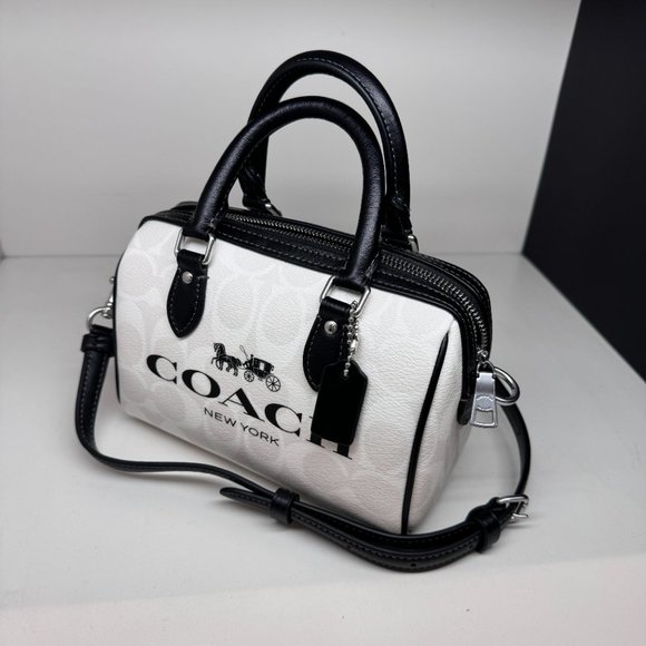 Coach | Bags | Coach Mini Rowan Crossbody In Signature Canvas Co959 | Poshmark